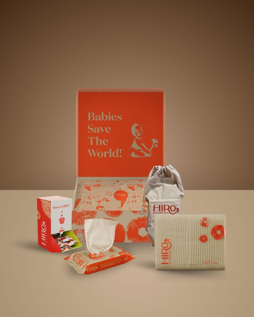 HIRO Diapers — Eco Diaper Gift Kit with MycoDigestible™ Technology